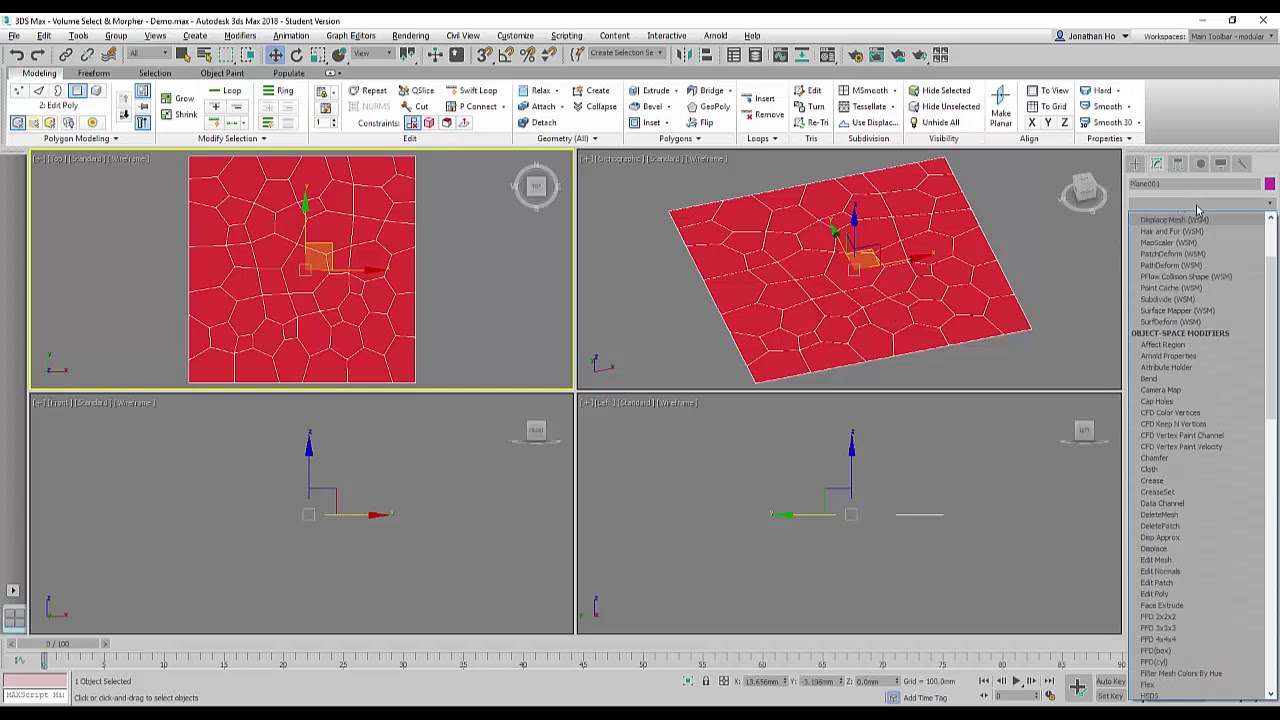 3DS Max - Volume Select and Morpher - YouTube
