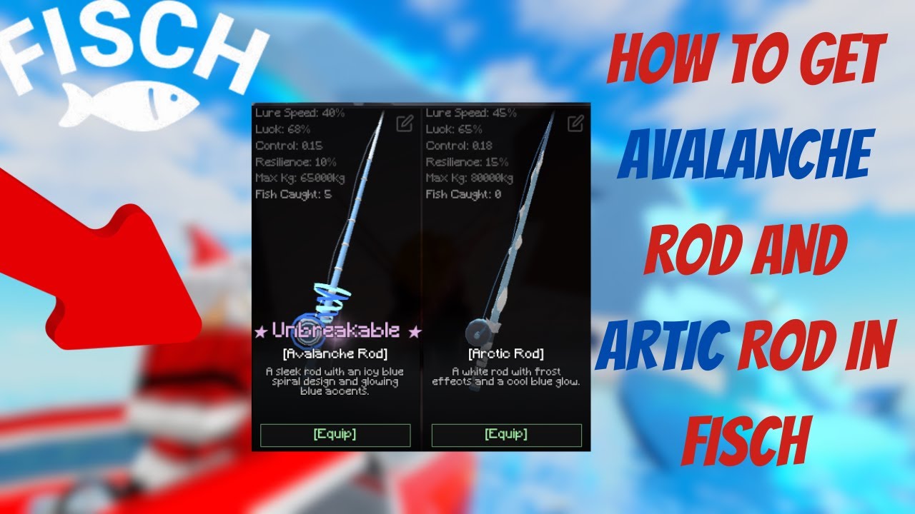 How to Unlock the NEW Avalanche & Arctic Rods (FISCH) - YouTube
