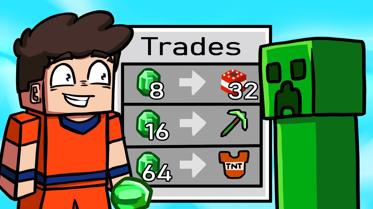 MINECRAFT, BUT YOU CAN TRADE WITH MOBS! | MINECRAFT - YouTube