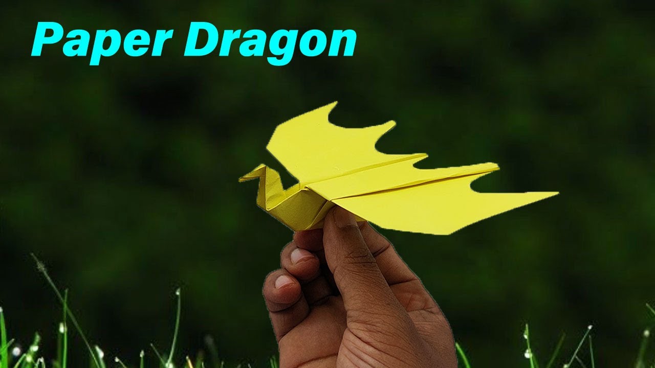 how to make a paper dragon plane - ( flying super ) - origami dragon ...