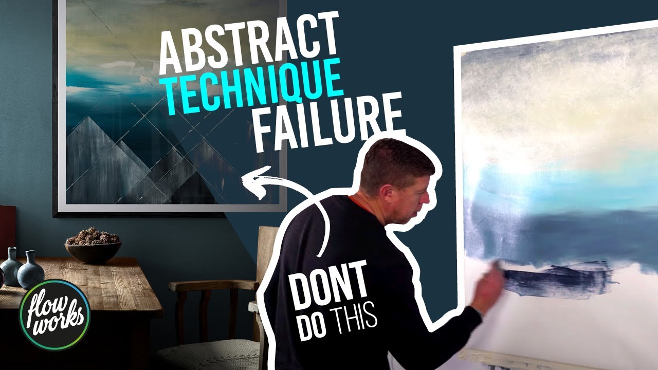 This Abstract Painting was a mistake - DONT follow this technique - YouTube