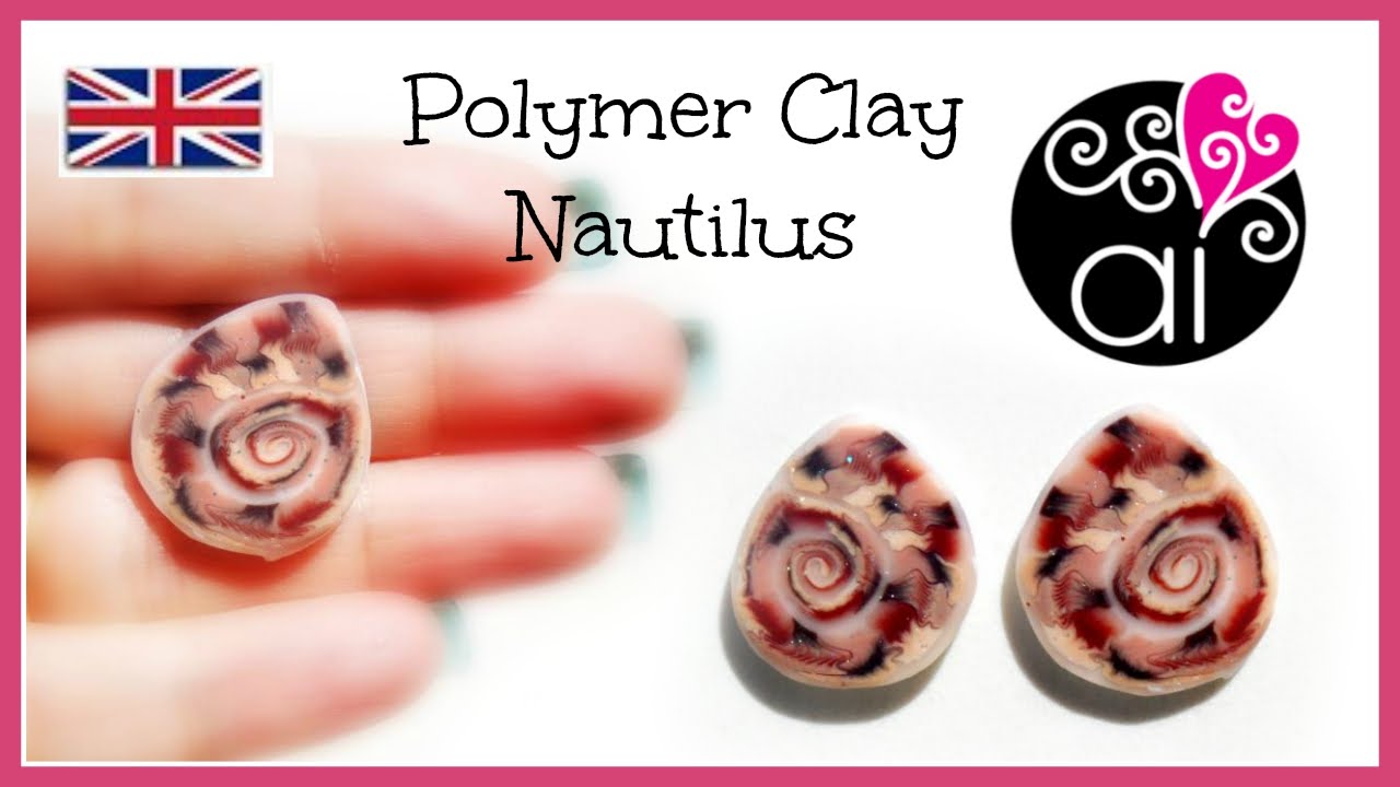 Polymer Clay Tutorial | Nautilus Cane | Murrina Ammonite | English Version - YouTube