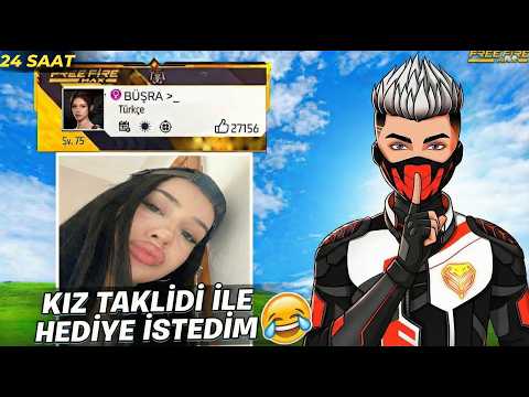 BİR GÜNLÜĞÜNE KIZ OLDUM! 😲 HERKES HEDİYE YAĞDIRDI! (Sosyal Deney) - Free Fire