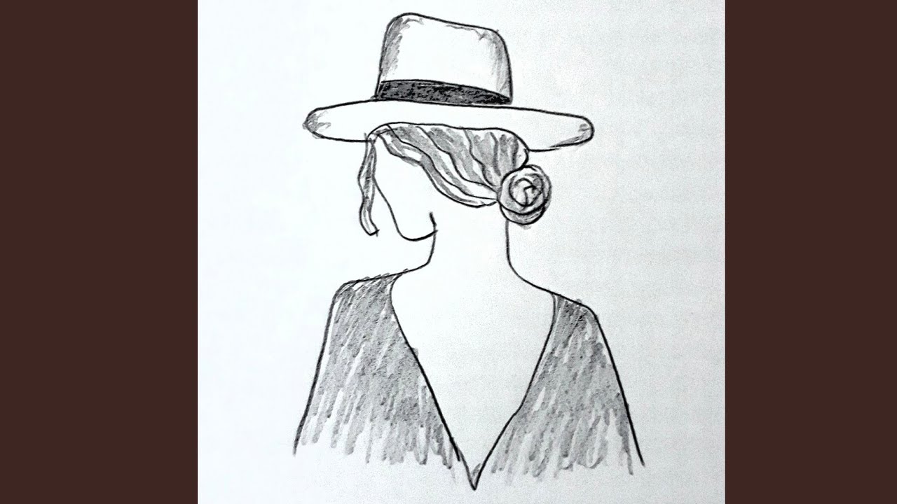 How to draw back of girl | easy drawing for beginners - YouTube