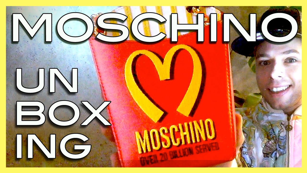 unboxing MOSCHINO french fries bag by Jeremy Scott fw14 - YouTube