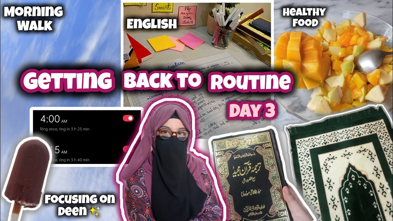 "Rebuilding My Routine||Starting a Productive Day 3: Morning Walk,study ...
