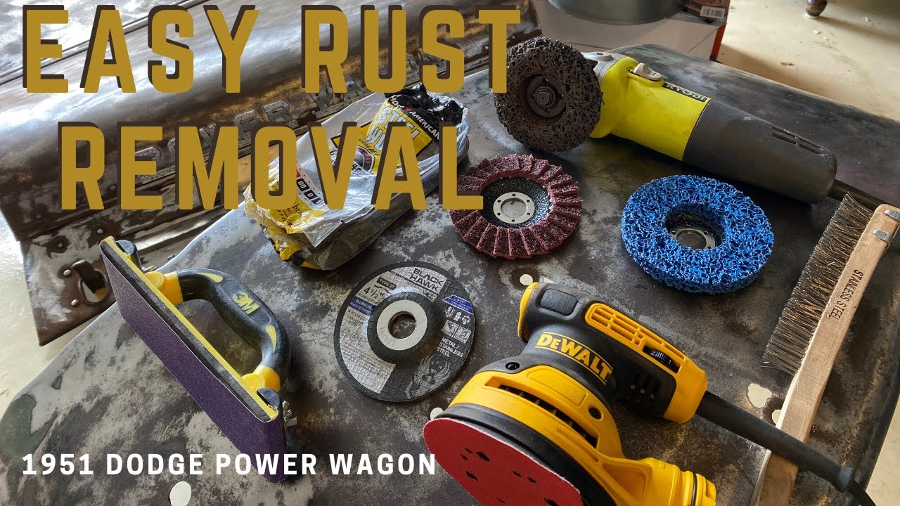 Removing Rust on DODGE POWER WAGON - Restoration Part 2 - YouTube