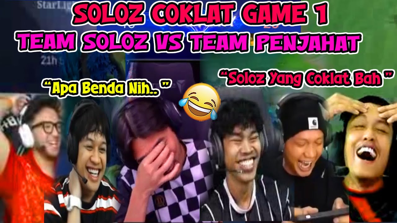 SOLOZ COKLAT 🤣😂 !! TEAM SOLOZ VS TEAM XK PENJAHAT GAME 1 !! - YouTube