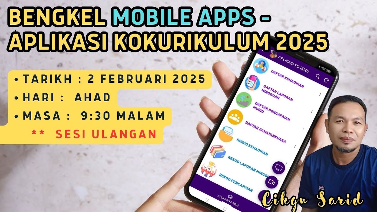 Siri Ulangan: Bengkel Mobile Apps | Pembinaan Aplikasi Pengurusan KOKURIKULUM 2025 - YouTube