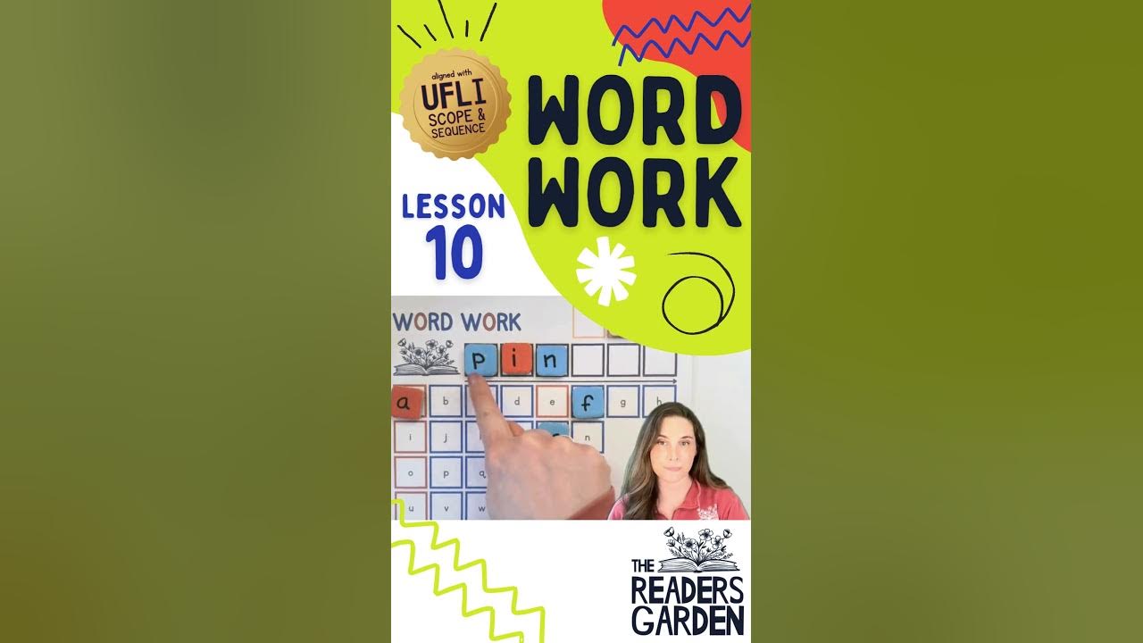 Word Work | Lesson 10 | Phonics #scienceofreading #phonics #learntoread ...