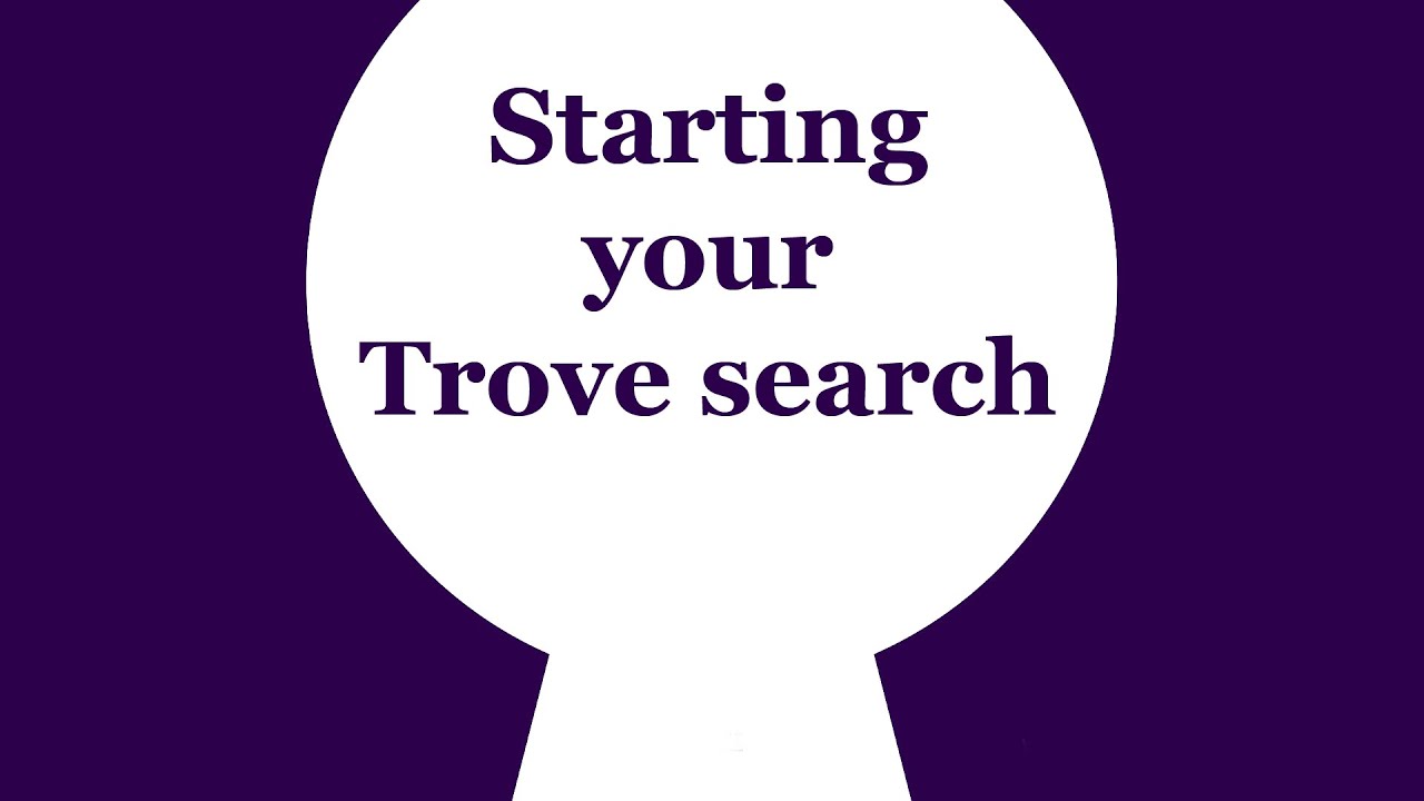Trove Tip | Starting your Trove search - YouTube