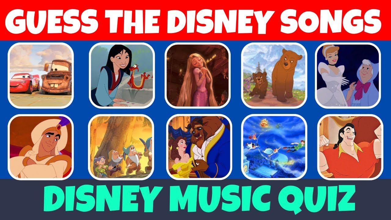 Guess the Disney Song & Movie Quiz 🎵 🏰🐭 | How Many Can You Name? - YouTube