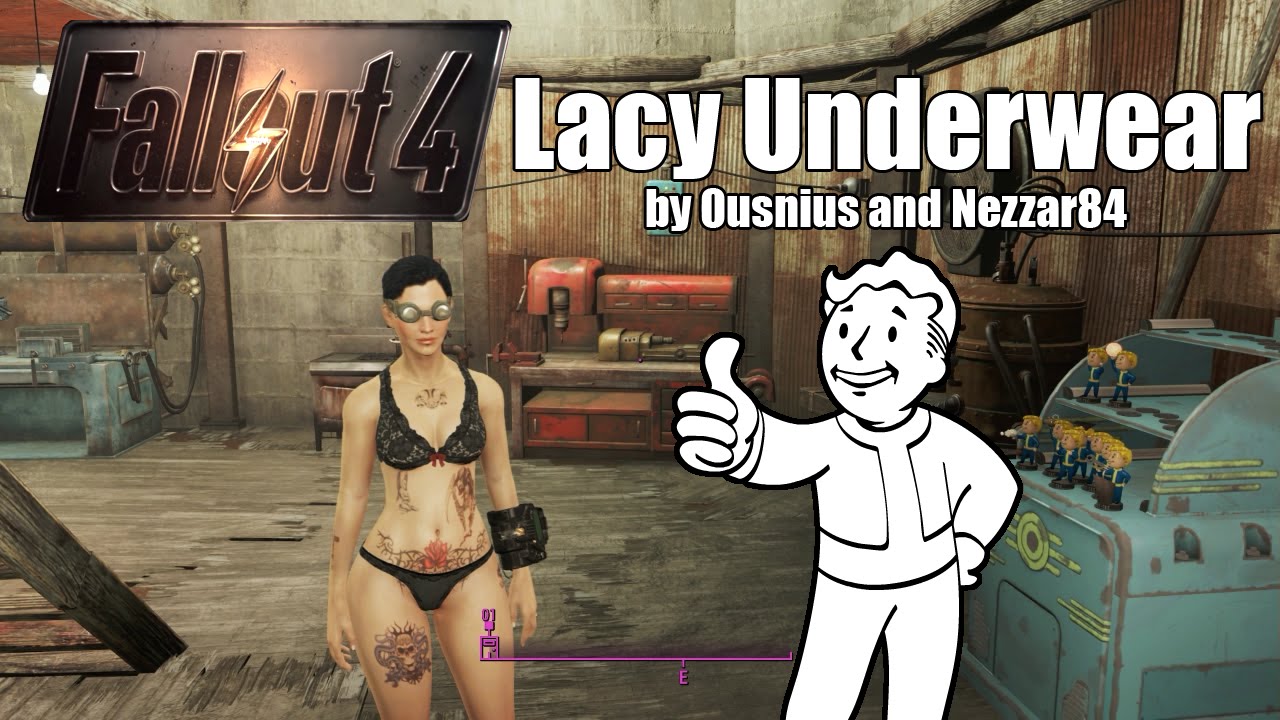 Fallout 4 Sexy Mods Lacy Underwear Youtube