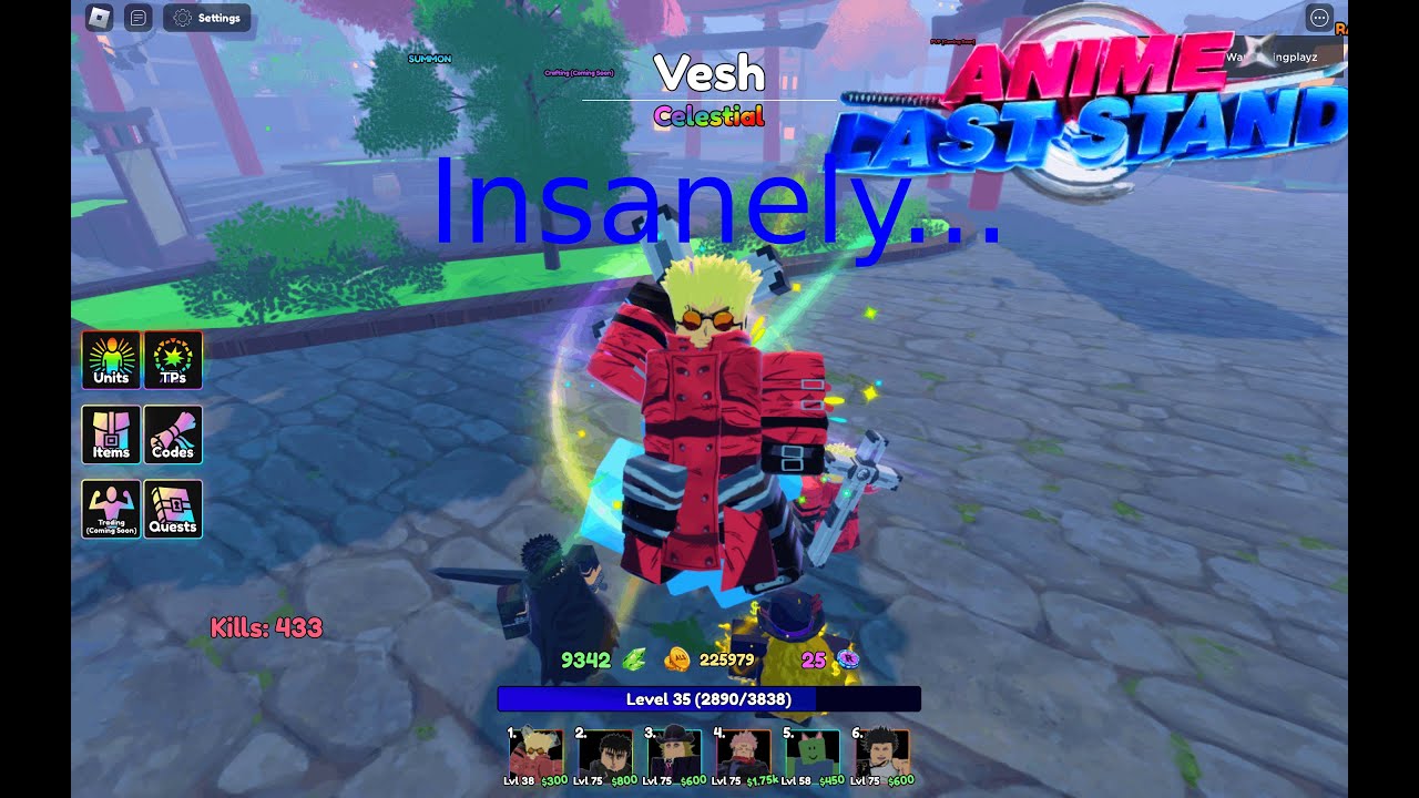 Showcase Vesh In Anime Last Stand Update 5 - YouTube