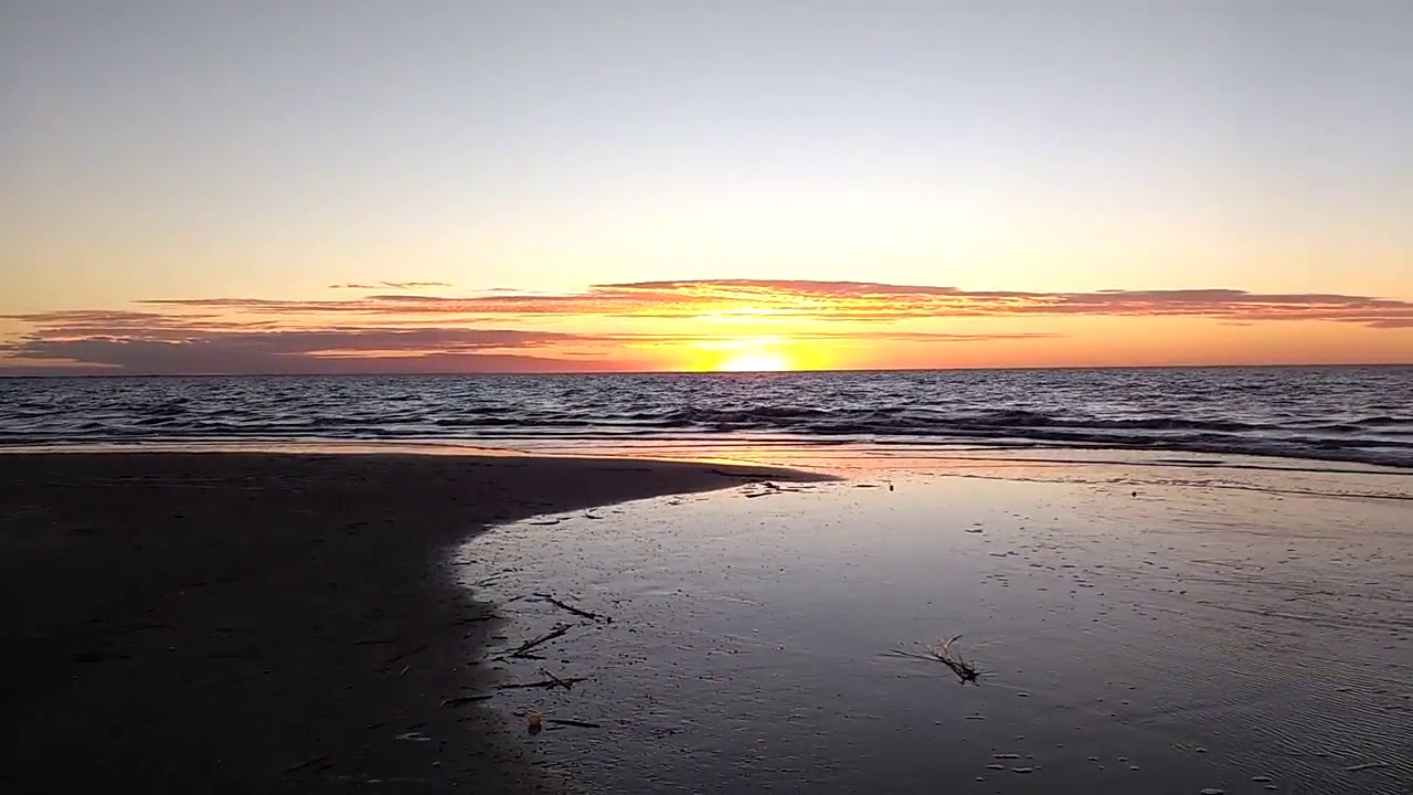 Atardecer en Punta Rasa, San Clemente del Tuyú - YouTube