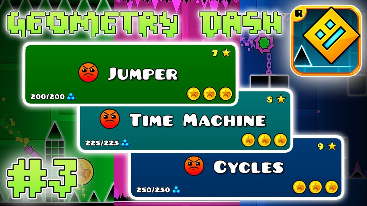 Назад в будущее | Jumper | Time Machine | Cycles | Geometry Dash [3 ...