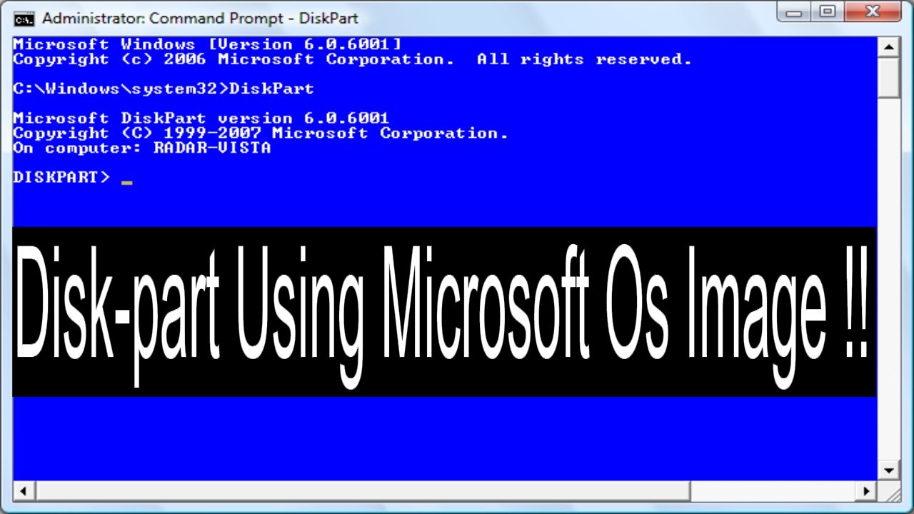 How to install windows (Diskpart )Using Microsoft OS Image !! 😮 dell ...