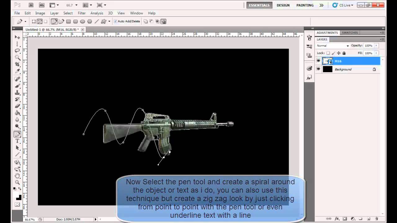Photoshop Tutorial - Create a Spiral around an image or text - YouTube