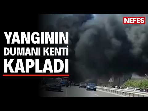 Elazığ'da lastikçide çıkan yangında 4 kişi dumandan etkilendi