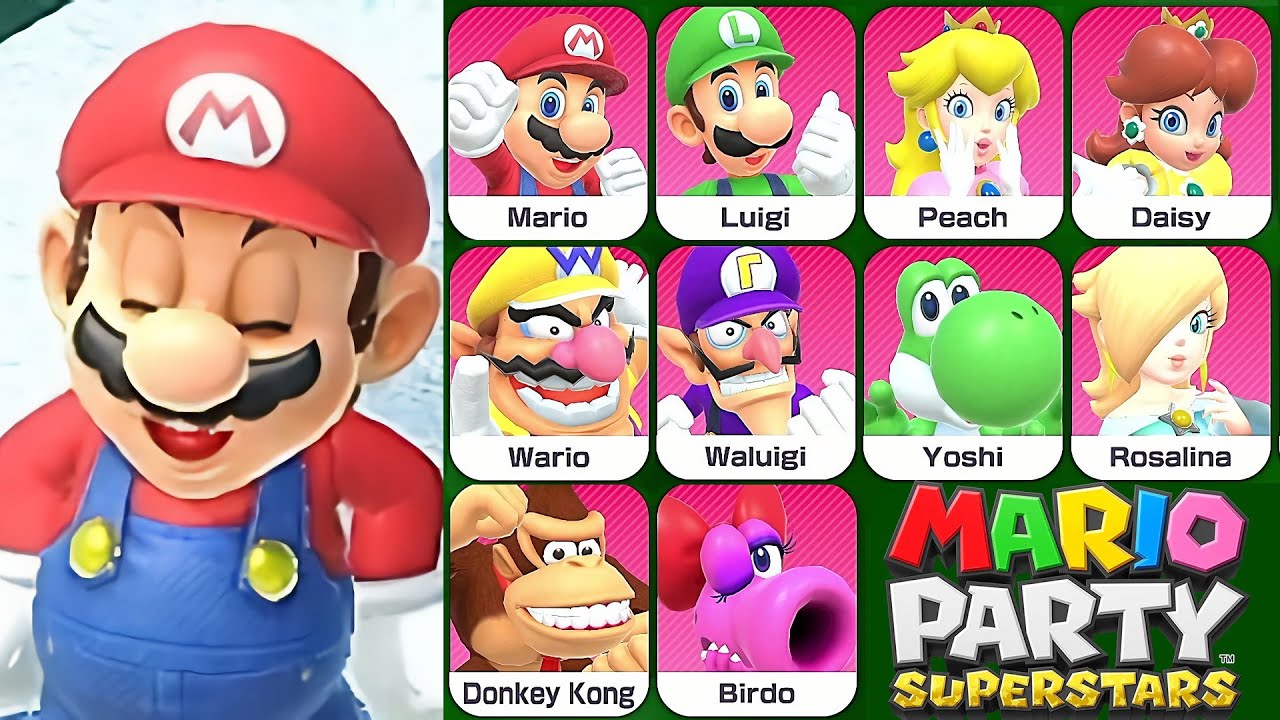 Mario Party Superstars Laughing All Characters - YouTube