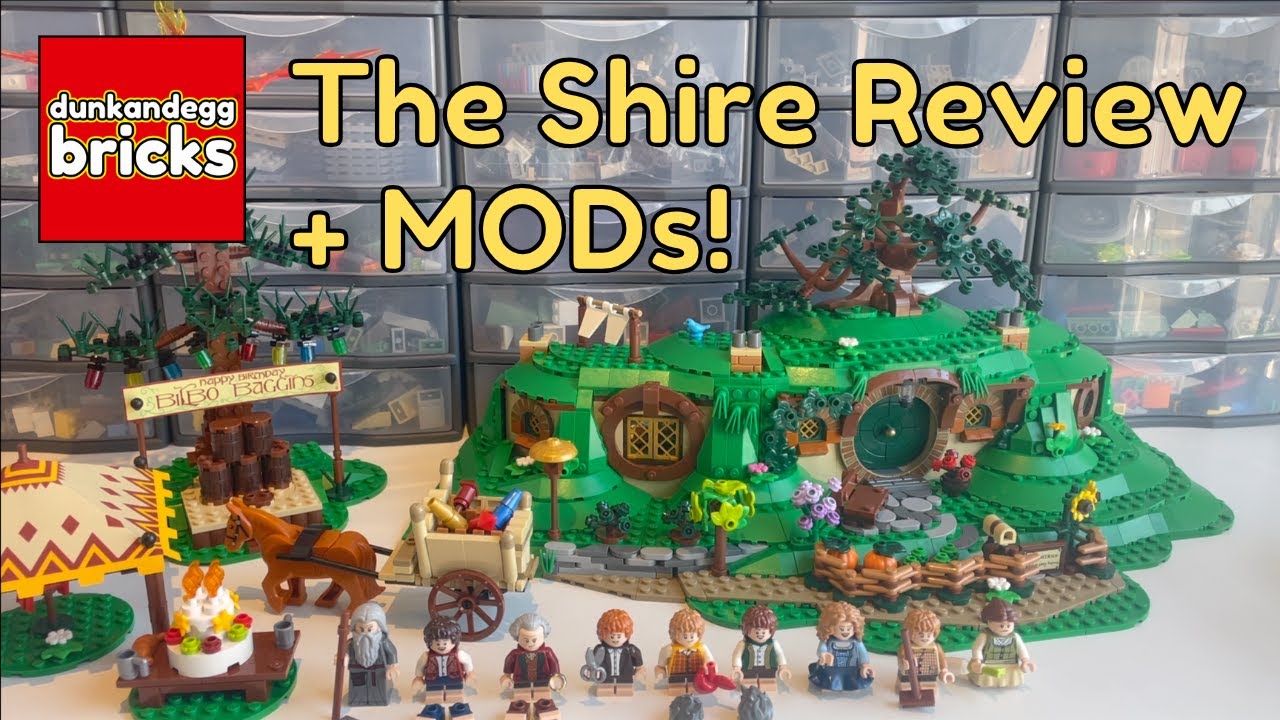 LEGO 10354 The Shire - Lord of the Rings Review and MODS (Chandelier ...