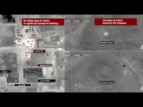 İsrail Qəzza zolağında xəstəxananın vurulması ilə bağlı peyk görüntüləri yayıb