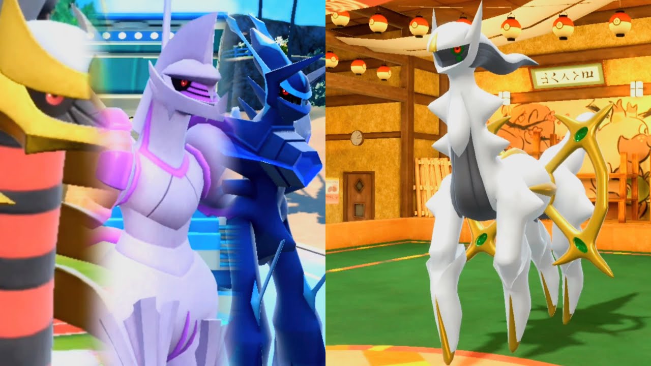 Pokémon Scarlet & Violet: Arceus Vs Dialga, Palkia Origin Form ...