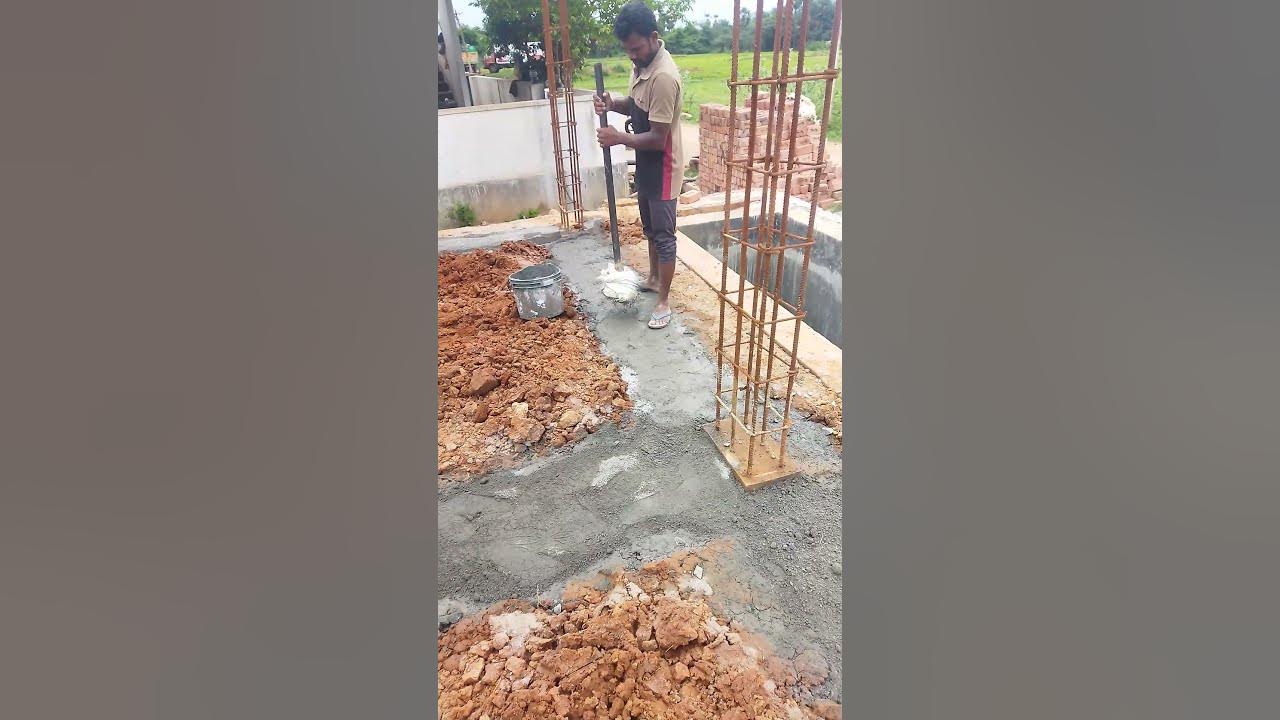 leo construction #plinth beam# p.c.c. work#satisfying #shorts#skills.. - YouTube