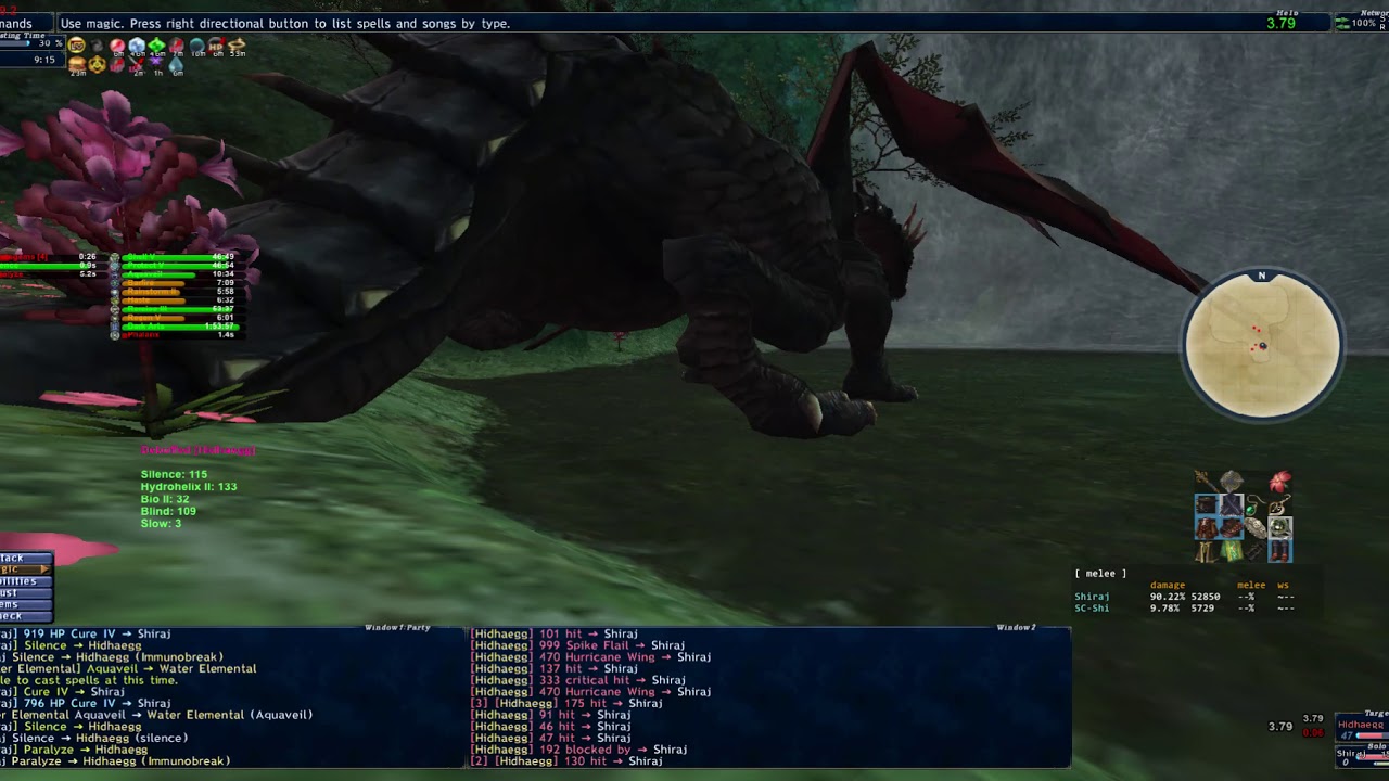 FFXI SCH solo Hidhaegg no trusts - YouTube