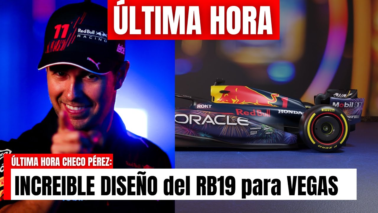FILTRAN el DISEÑO del AUTO de CHECO PÉREZ para el GP de VEGAS - YouTube