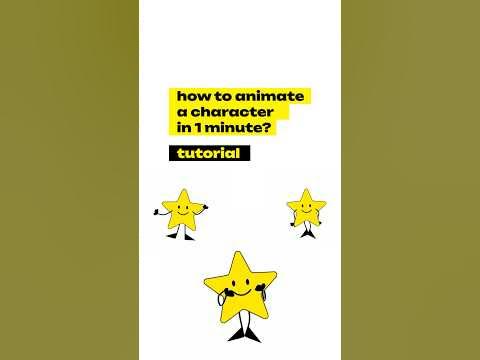 How to animate a character in 1 minute? Tutorial #animation - YouTube