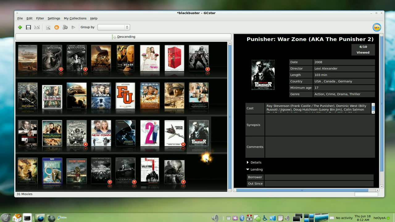 Play Movies From List - GCstar - Ubuntu 9.04 - YouTube