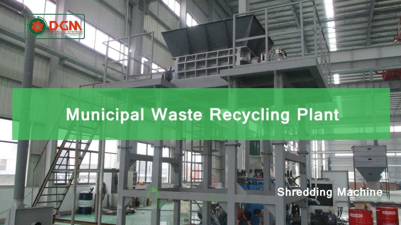 Municipal Waste Recycling Plant For Plastic Recycle - YouTube