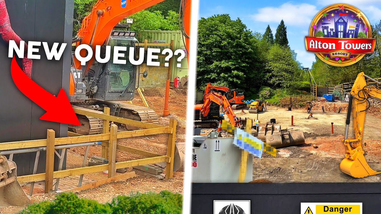 Alton Towers NEW RIDE QUEUE LINE & Construction!? - YouTube