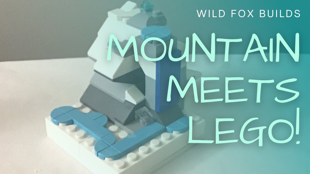 Mountain meets LEGO! Custom Snowy Mountain Build! - YouTube