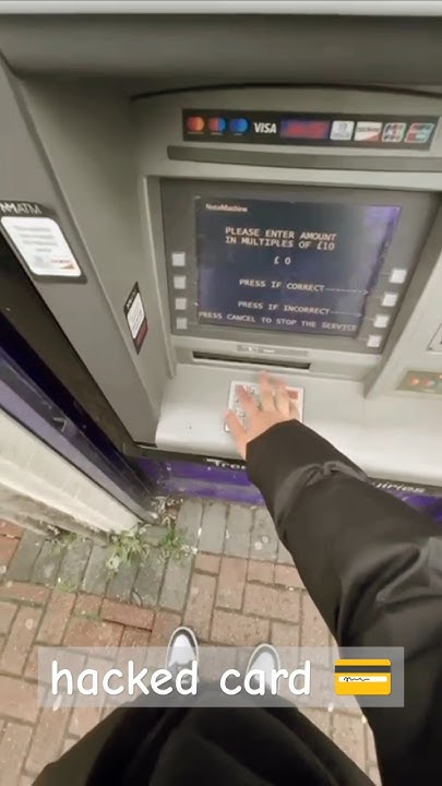 I went to the ATM with a hacked card 💳 #hacker #atmcard #eureality # ...