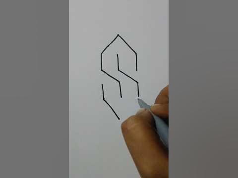 How to draw 3d S Letter Drawing 😻 Easy Drawing 😘 #shorts #art - YouTube