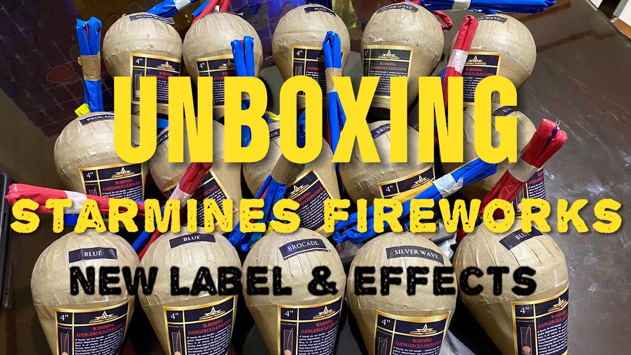UNBOXING 4inch Bombshell By STARMINES FIREWORKS - YouTube