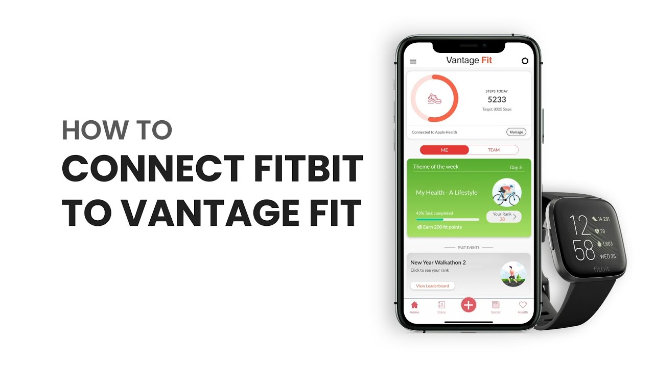 How to Connect Your Fitbit to the Vantage Fit App | Smart Watch ...