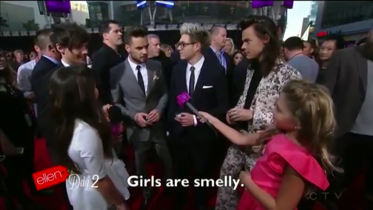 One Direction 2015 American Music Awards Red Carpet Interview (Ellen TV ...