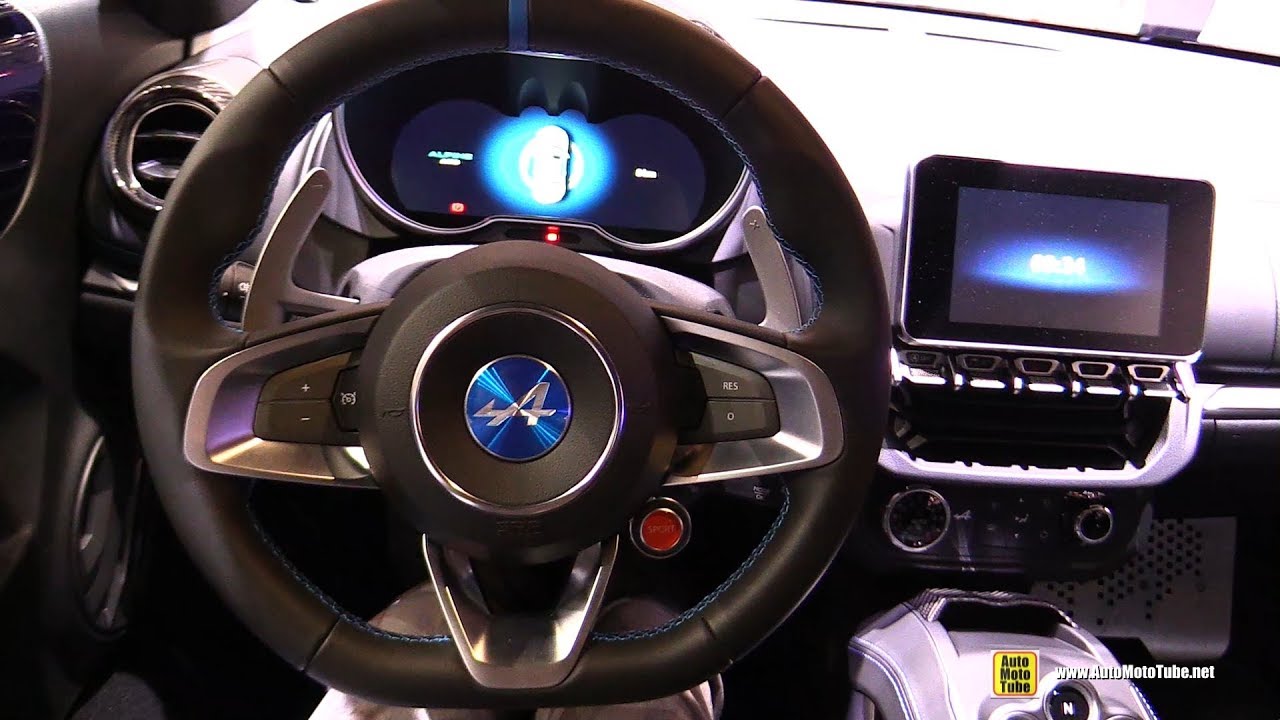 2018 Alpine a110 - Interior Walkaround - 2018 Geneva Motor Show - YouTube