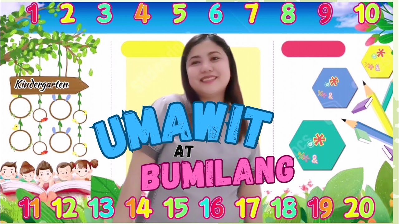 Umawit at Bumilang by Teacher Cleo & Kids (Action by Teacher Ana) - YouTube