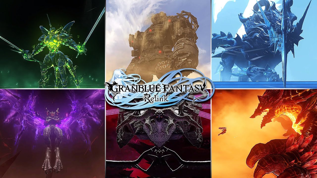 Every Primeval God / Primal Beast First Scene in Granblue Fantasy ...