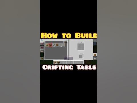 How to build crafting table #minecraft - YouTube