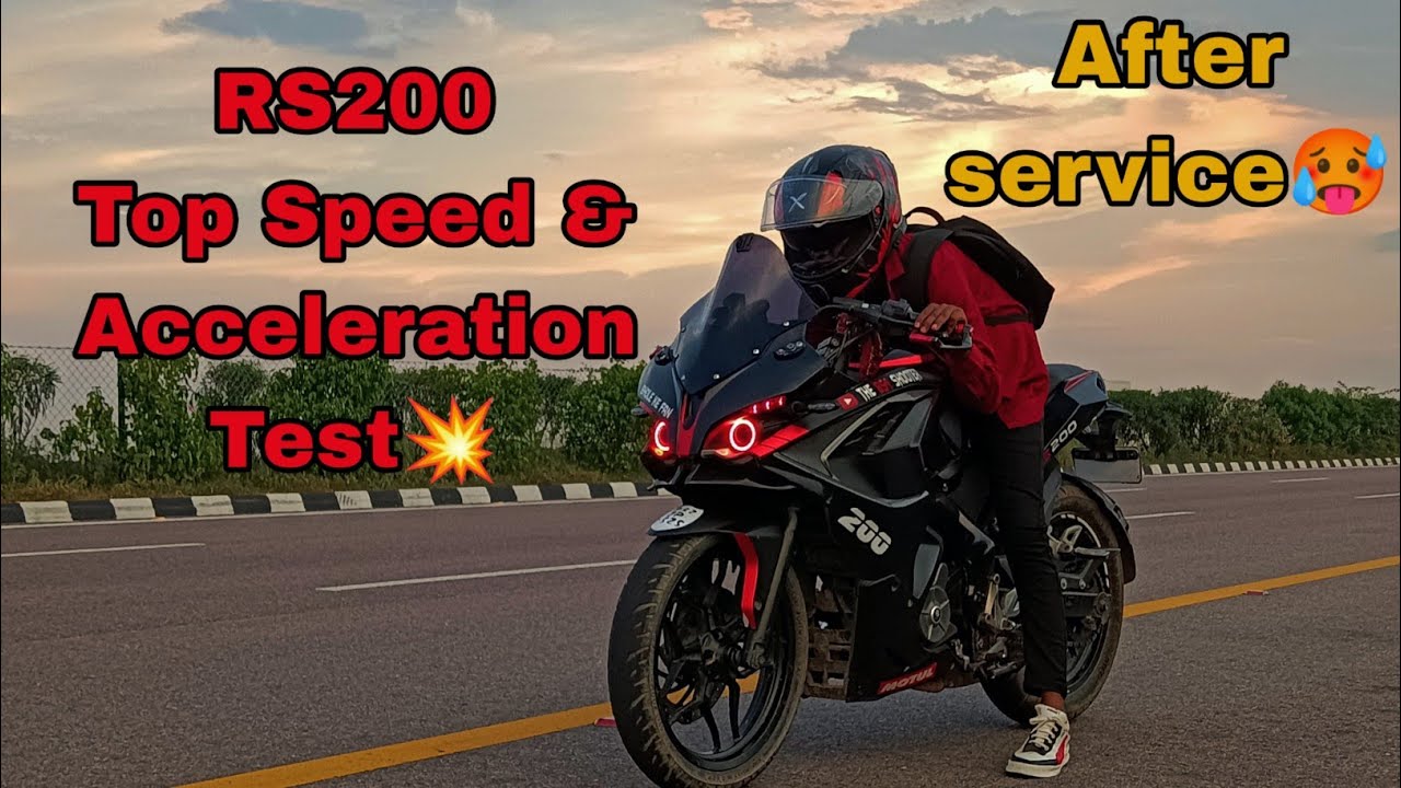 RS200 TOP SPEED TEST💥||After Service🔥||Performance Test 🥵||0 TO 100 ...