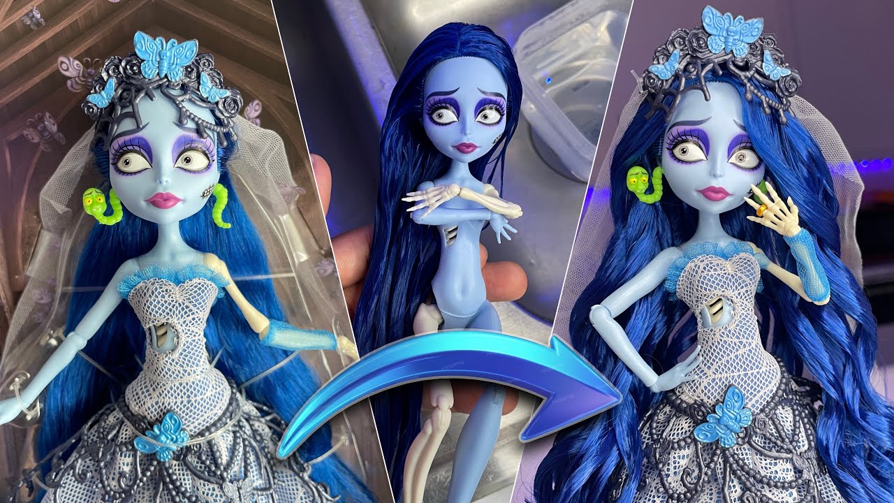 THEY DID EMILY WRONG 😢🦋 | Monster High Corpse Bride Skullector Hair ...