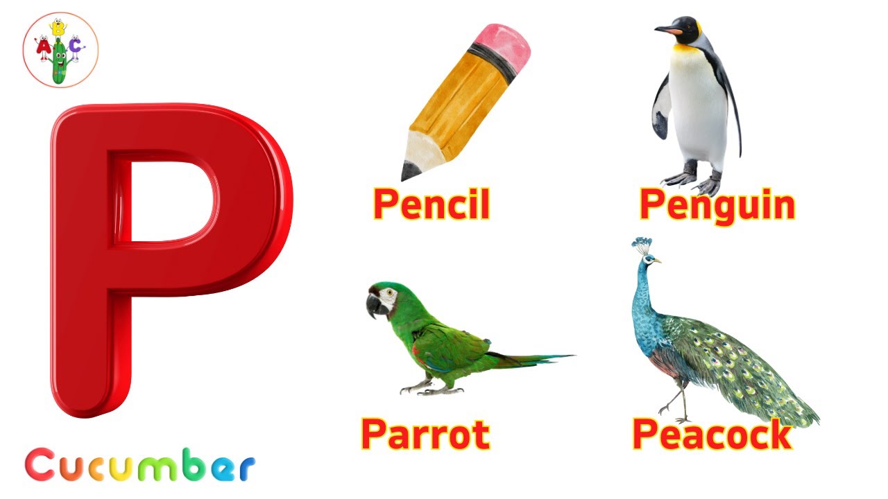 ABC Phonics Song for Kids | Letter P | Pencil, Pen, Penguin, Puppy ...