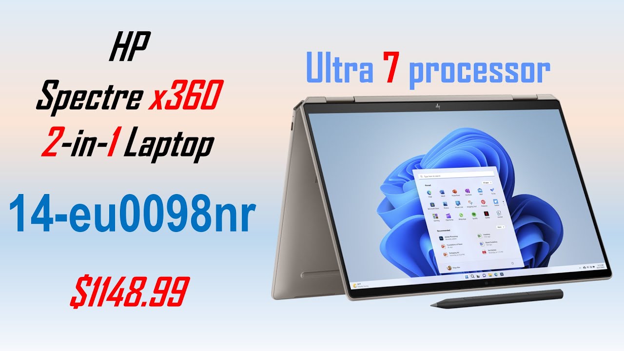 Intel Core Ultra 7 processor with Intel Arc Graphics, HP Spectre x360 2 ...