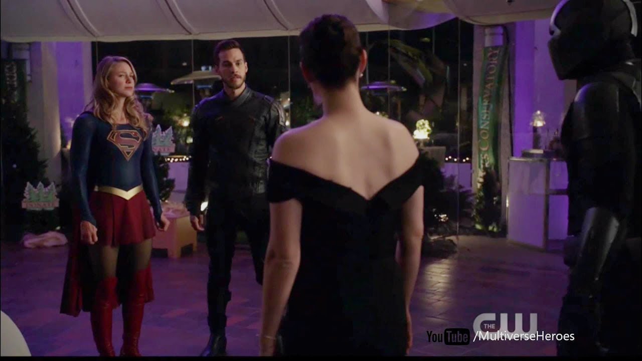 Supergirl 3x12 Supergirl and Mon El vs Lillian Luthor fight Scene - YouTube