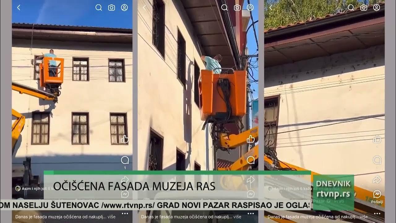 Očišćena fasada Muzeja Ras - YouTube